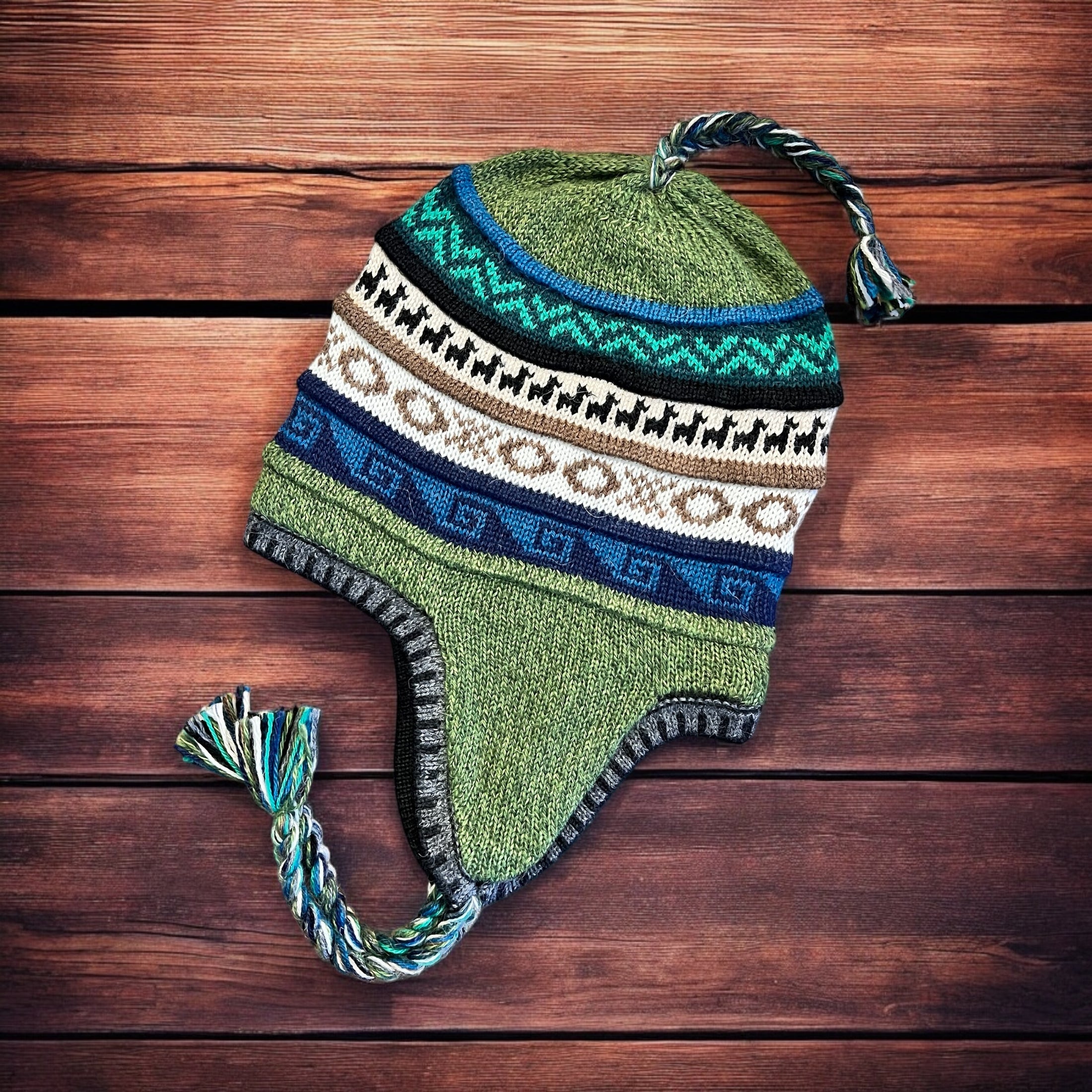 Authentic Alpaca Chullo Beanie from the Andes of Peru. – Peruvian Accent