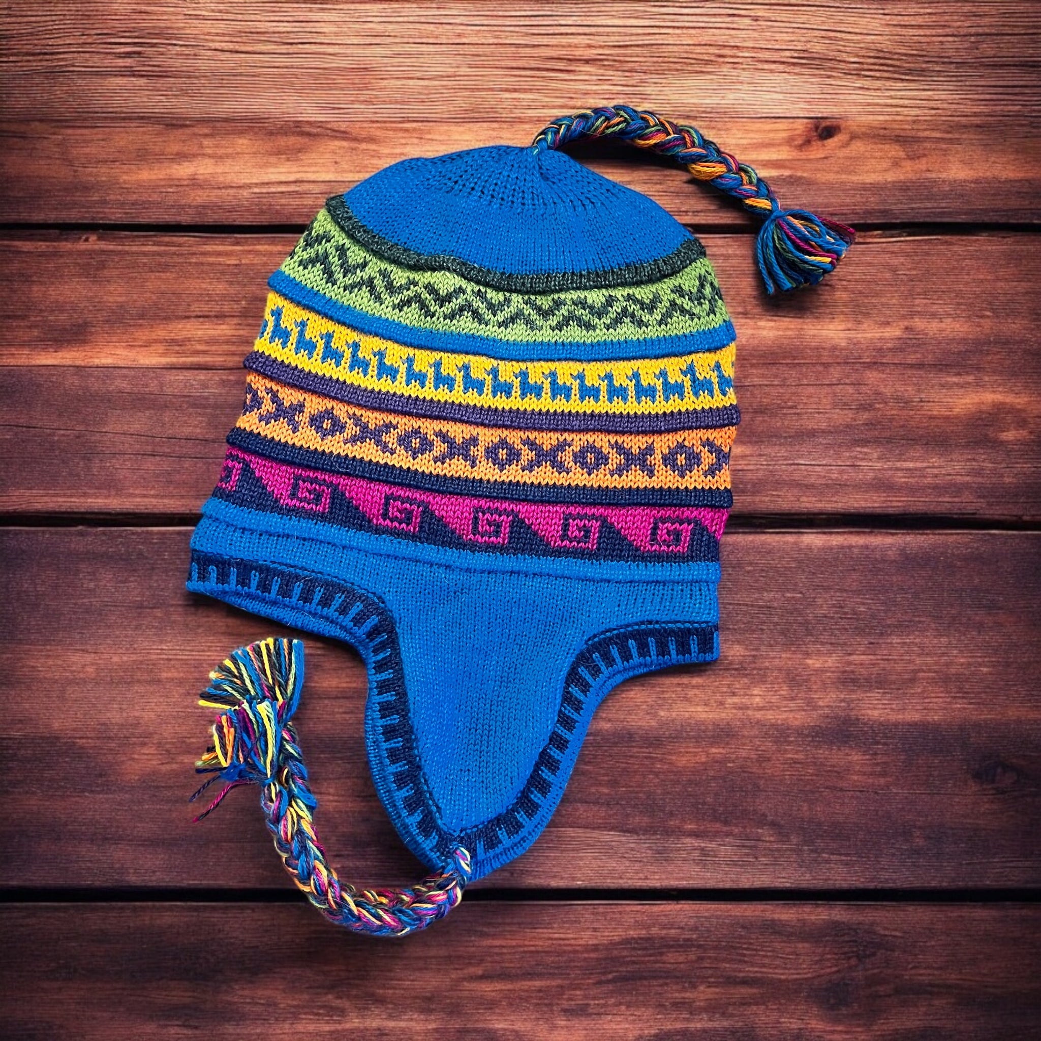 Authentic Alpaca Chullo Beanie from the Andes of Peru. – Peruvian Accent