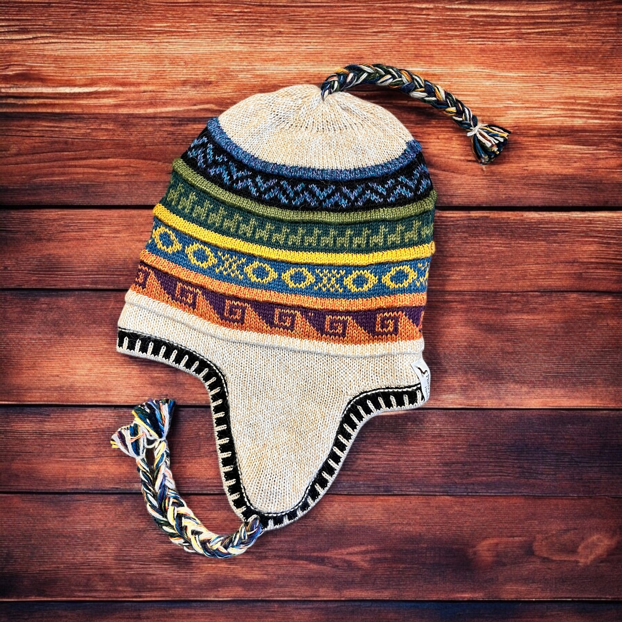 Authentic Alpaca Chullo Beanie from the Andes of Peru. – Peruvian Accent