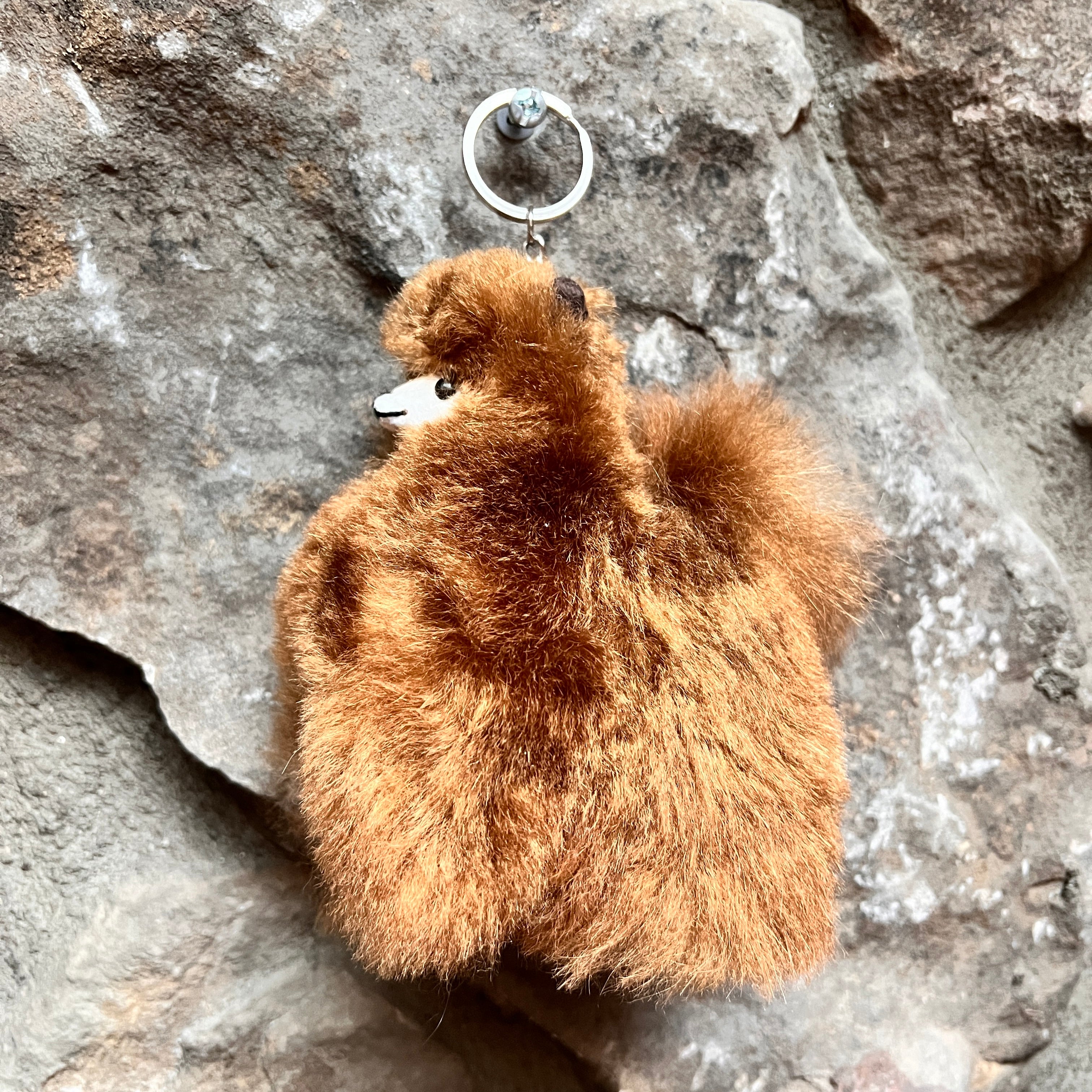 AlpacaPal real fur pom pom charm by Peruvian Accent