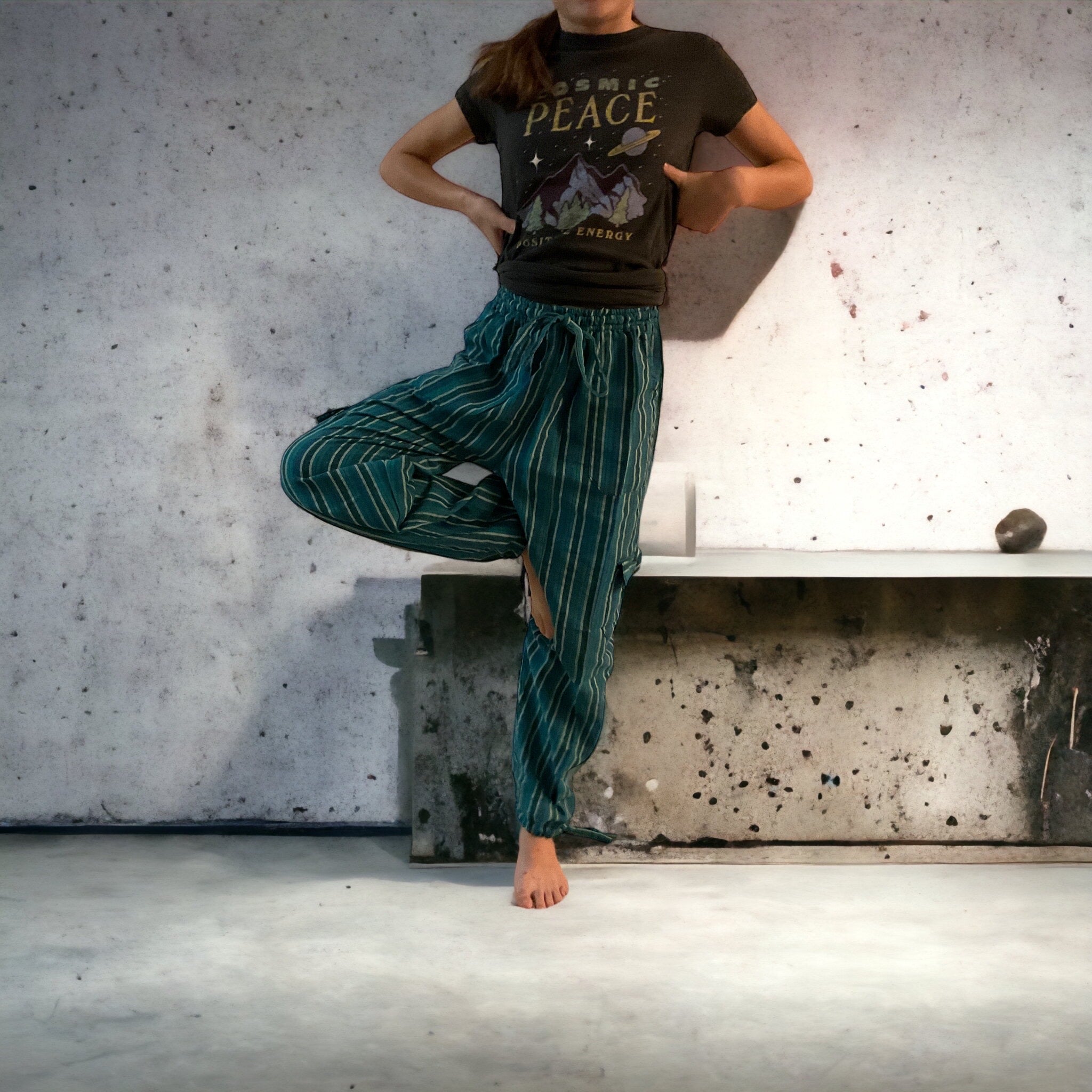 Harem Boho Comfy Pants- unisex - Size XL BY PERUVIAN ACCENT – Peruvian ...