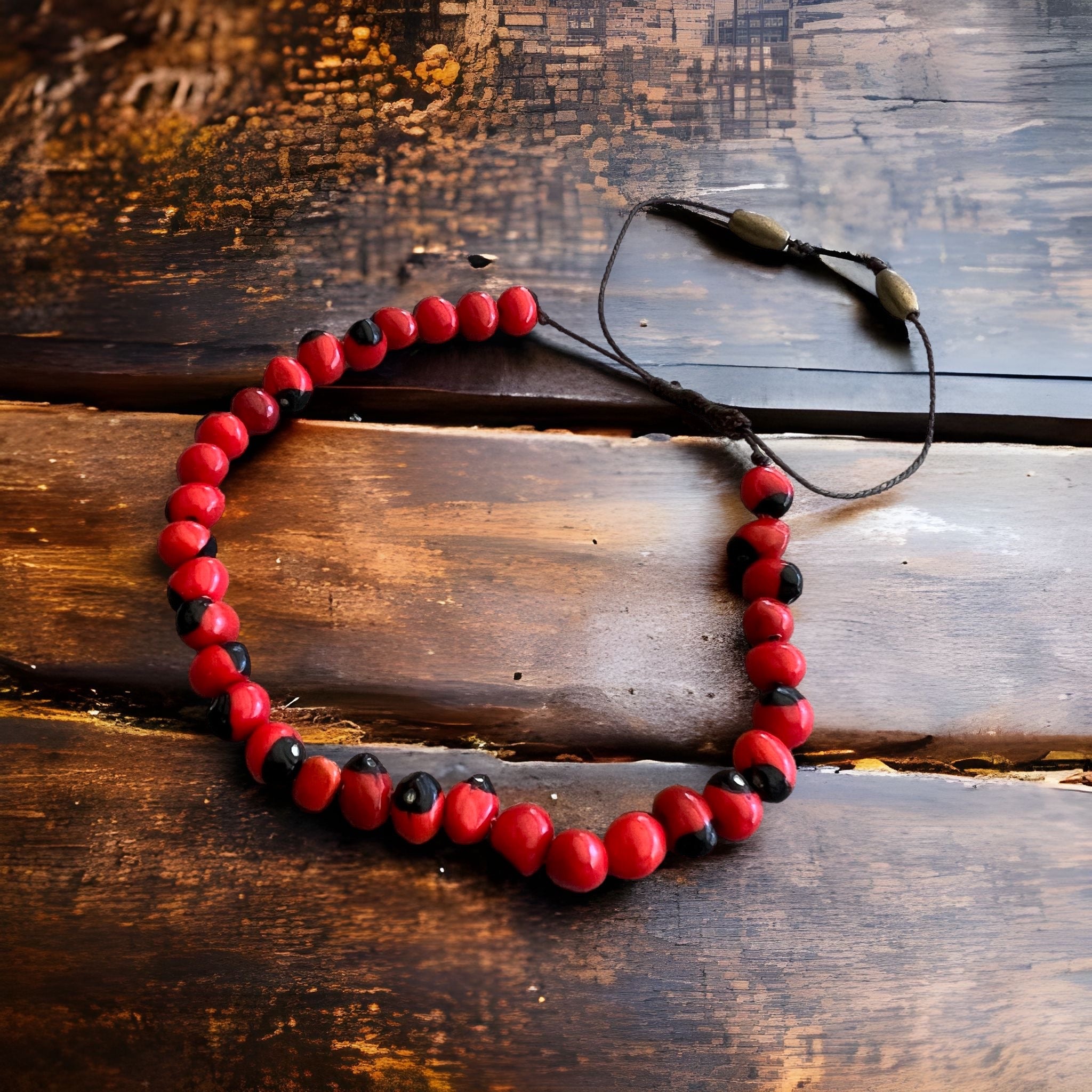 Handmade Peruvian Huayruro Seed Bracelet. – Peruvian Accent