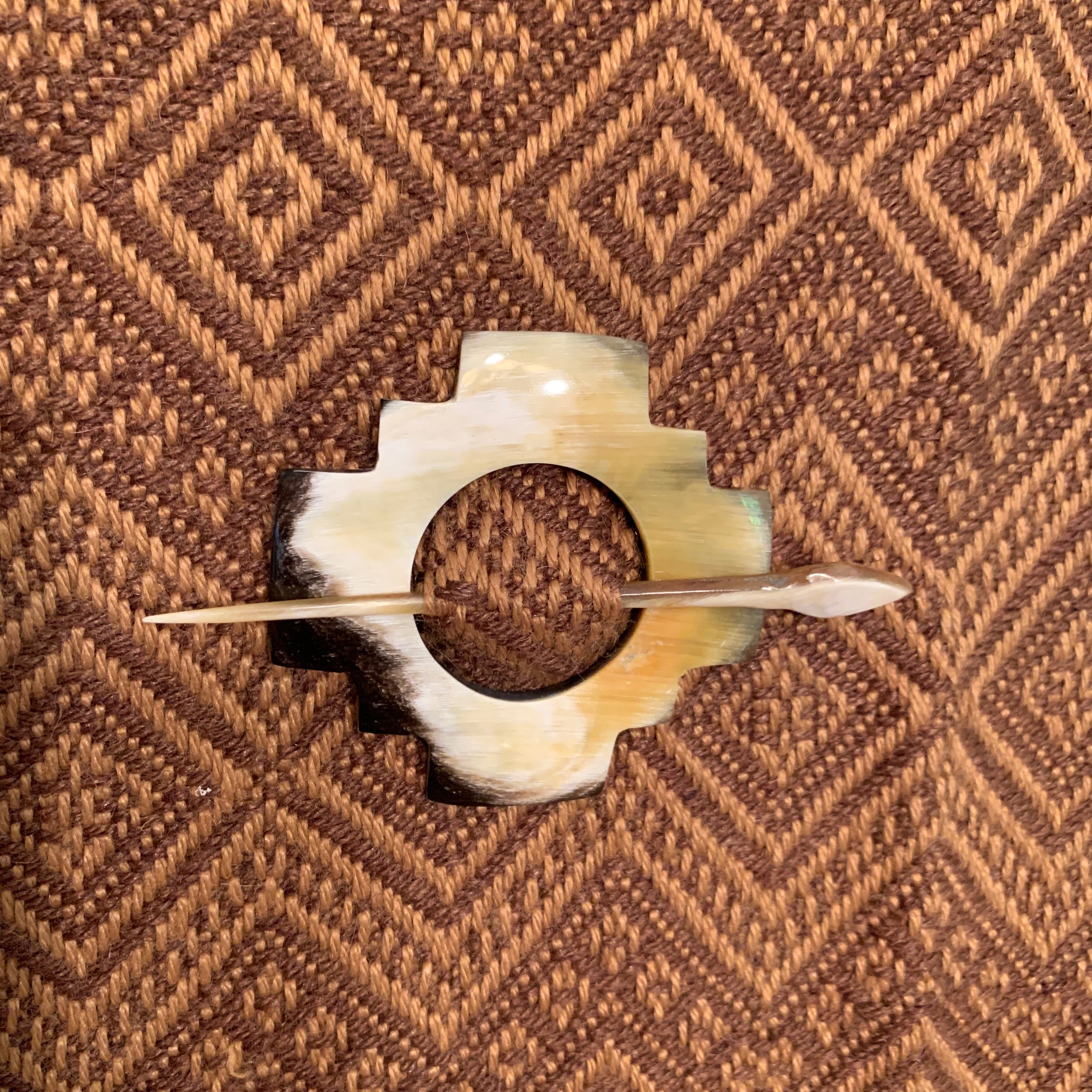 luxury Handmade Sweater pins Naturally made from bull horns. – Peruvian ...